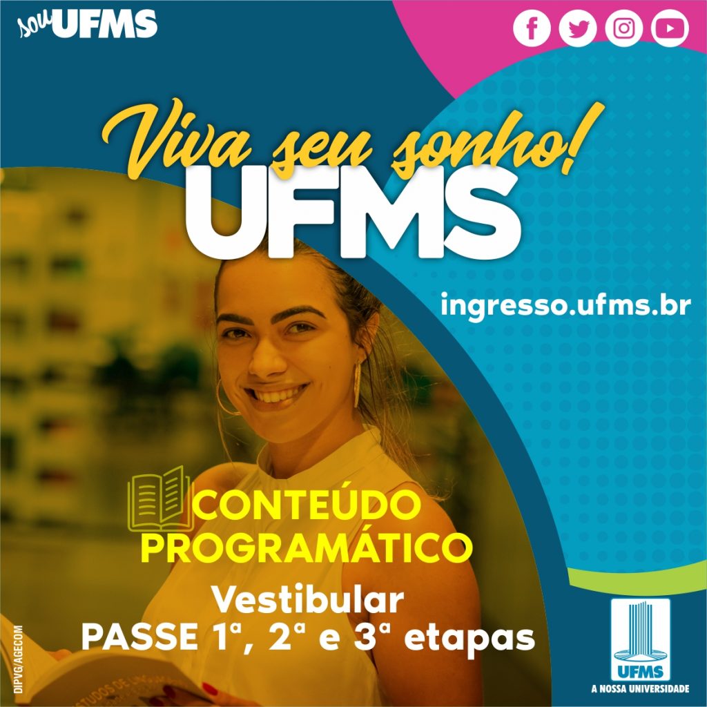 » Divulgados conteúdos para provas do Vestibular e PASSE da UFMS
